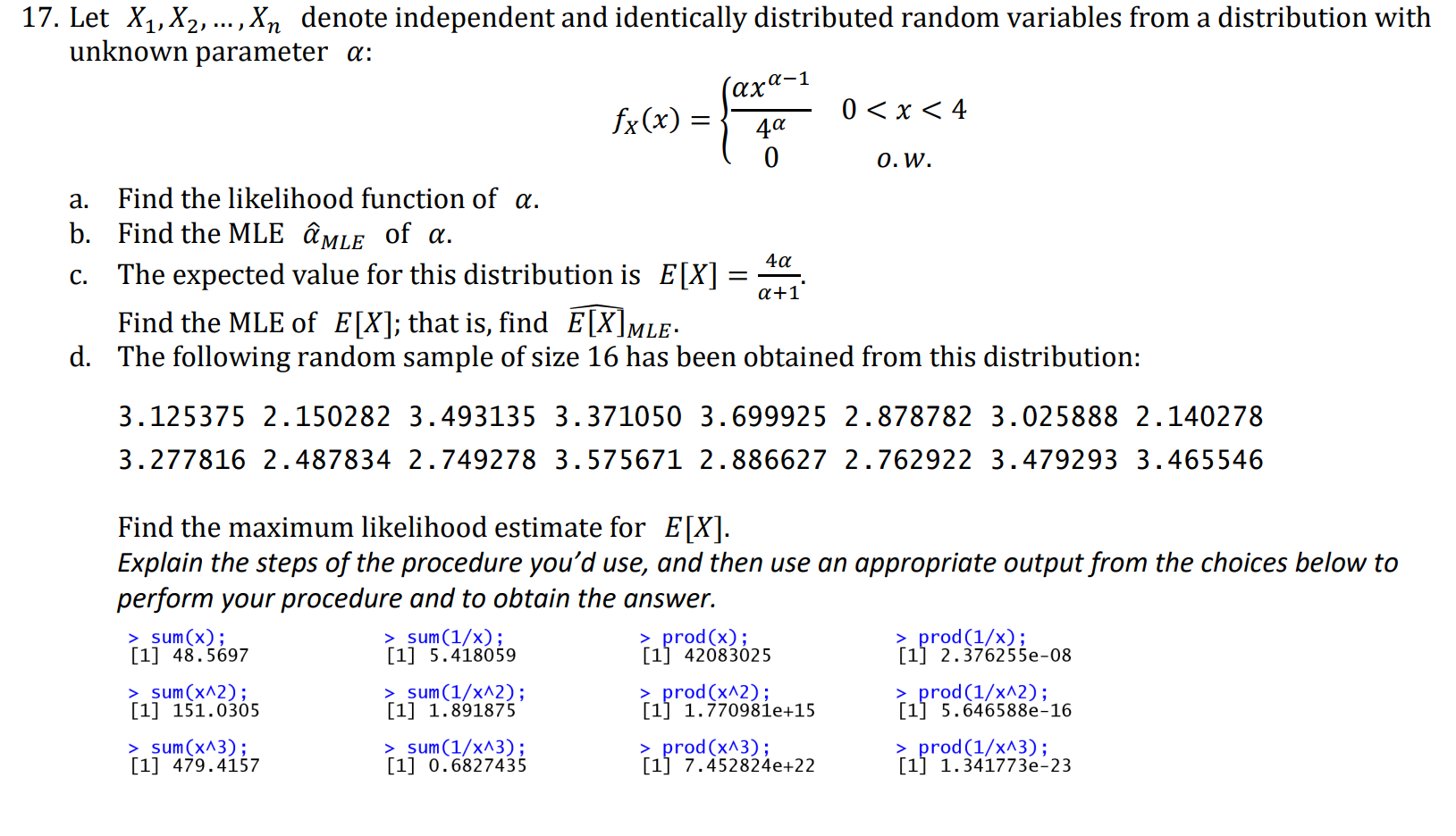 Solved 7. Let X1,X2,…,Xn denote independent and identically | Chegg.com