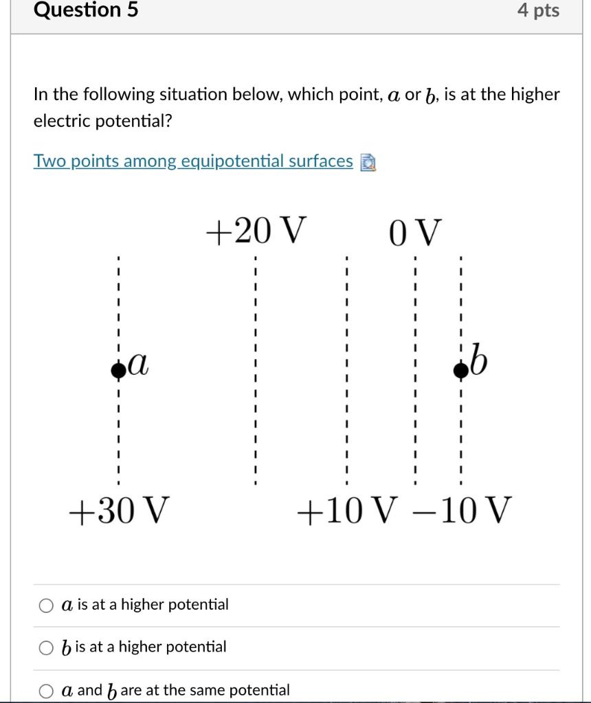 Solved Question 5 4 pts In the following situation below, | Chegg.com