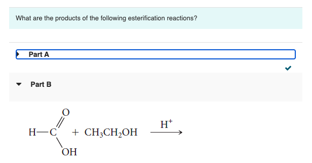 Solved What are the products of the following esterification | Chegg.com