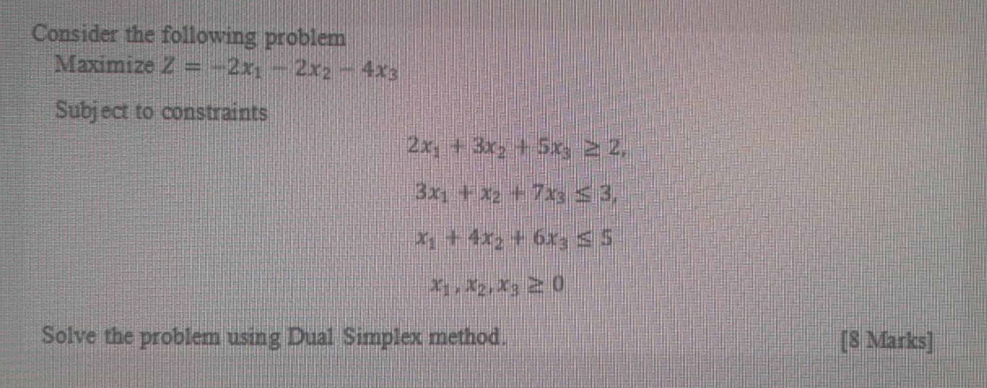 Solved Consider the following problem ﻿Maximize | Chegg.com