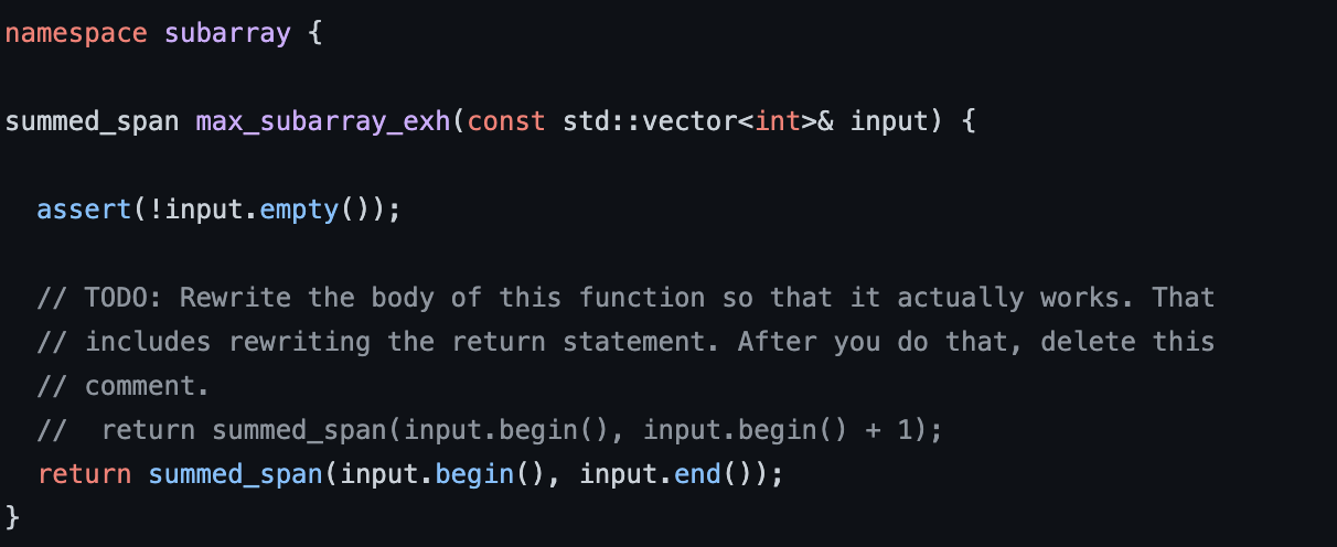 Solved Maximum Subarray Problem maximum subarray problem | Chegg.com