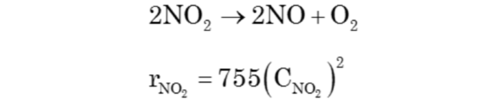 Solved The decomposition of nitrogen dioxide at 300 ° C | Chegg.com