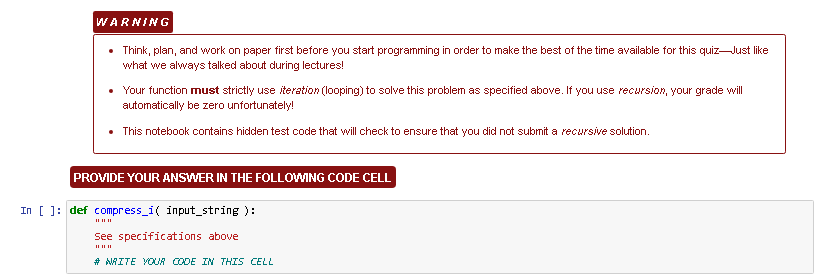 Solved Write a Python a strictly iterative function called | Chegg.com