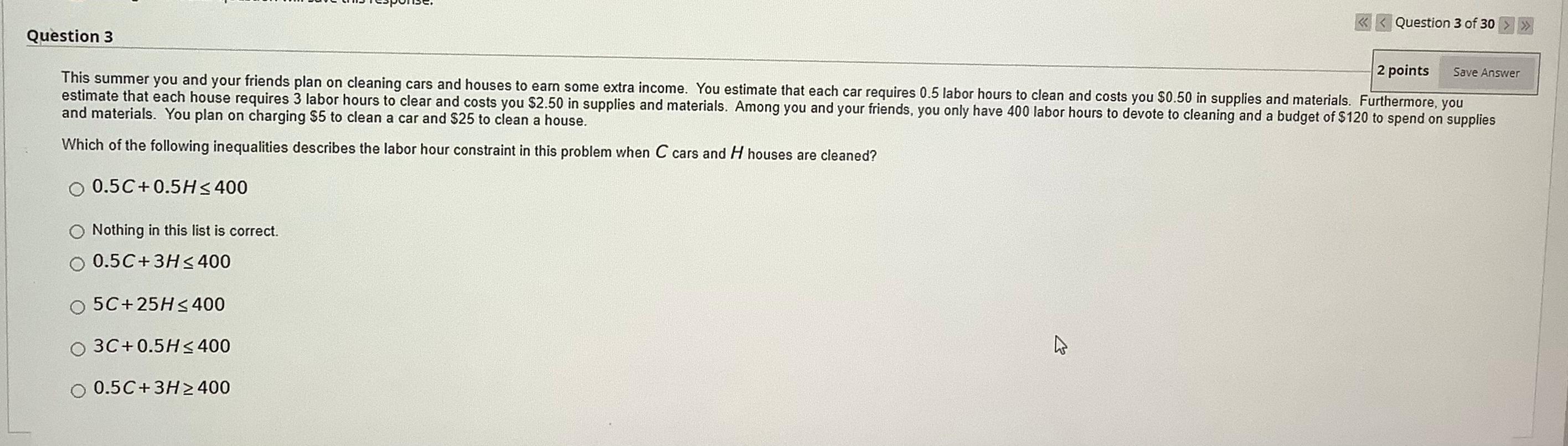 Solved Save Answer Question 3 2 | Chegg.com
