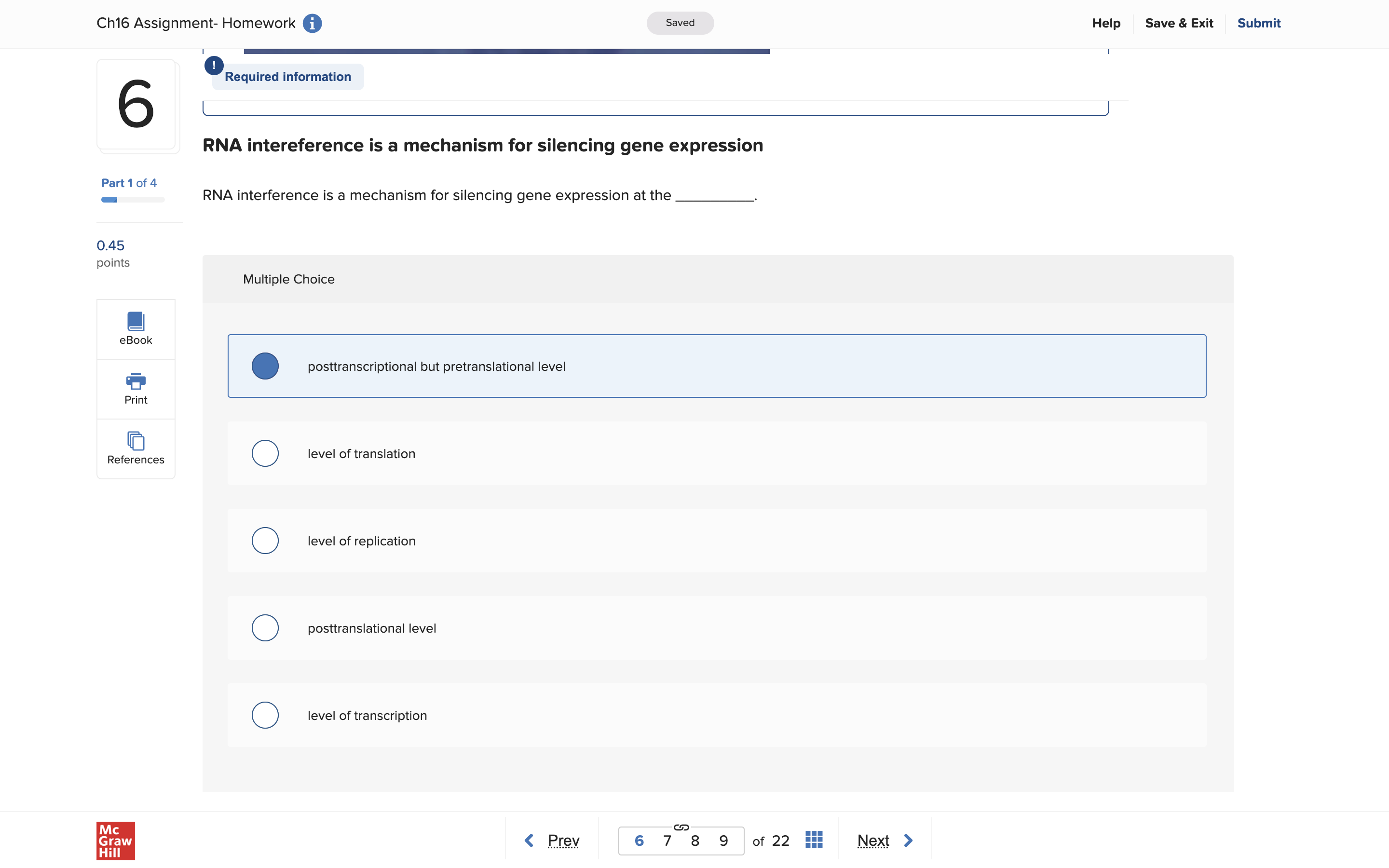 Solved Ch16 ﻿Assignment- ﻿Homework iSavedHelp Save & Exit | Chegg.com