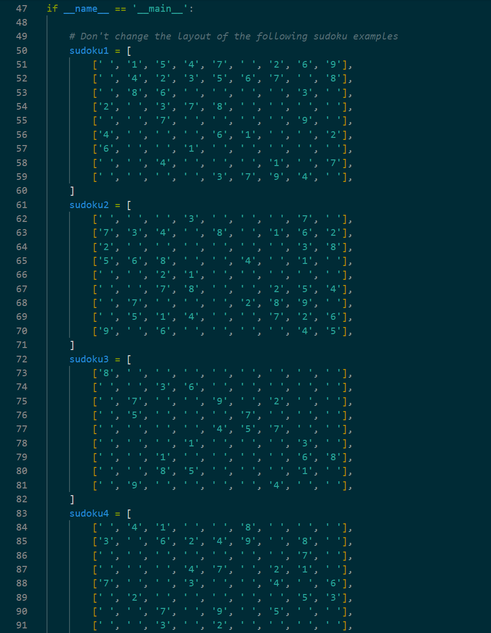 in python 3, how do i get my sudoku solver to | Chegg.com