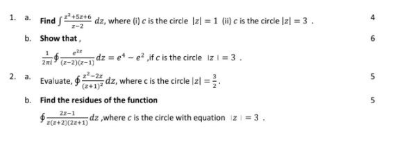 Solved Subject: Complex Analysis Q. ﻿Find | Chegg.com