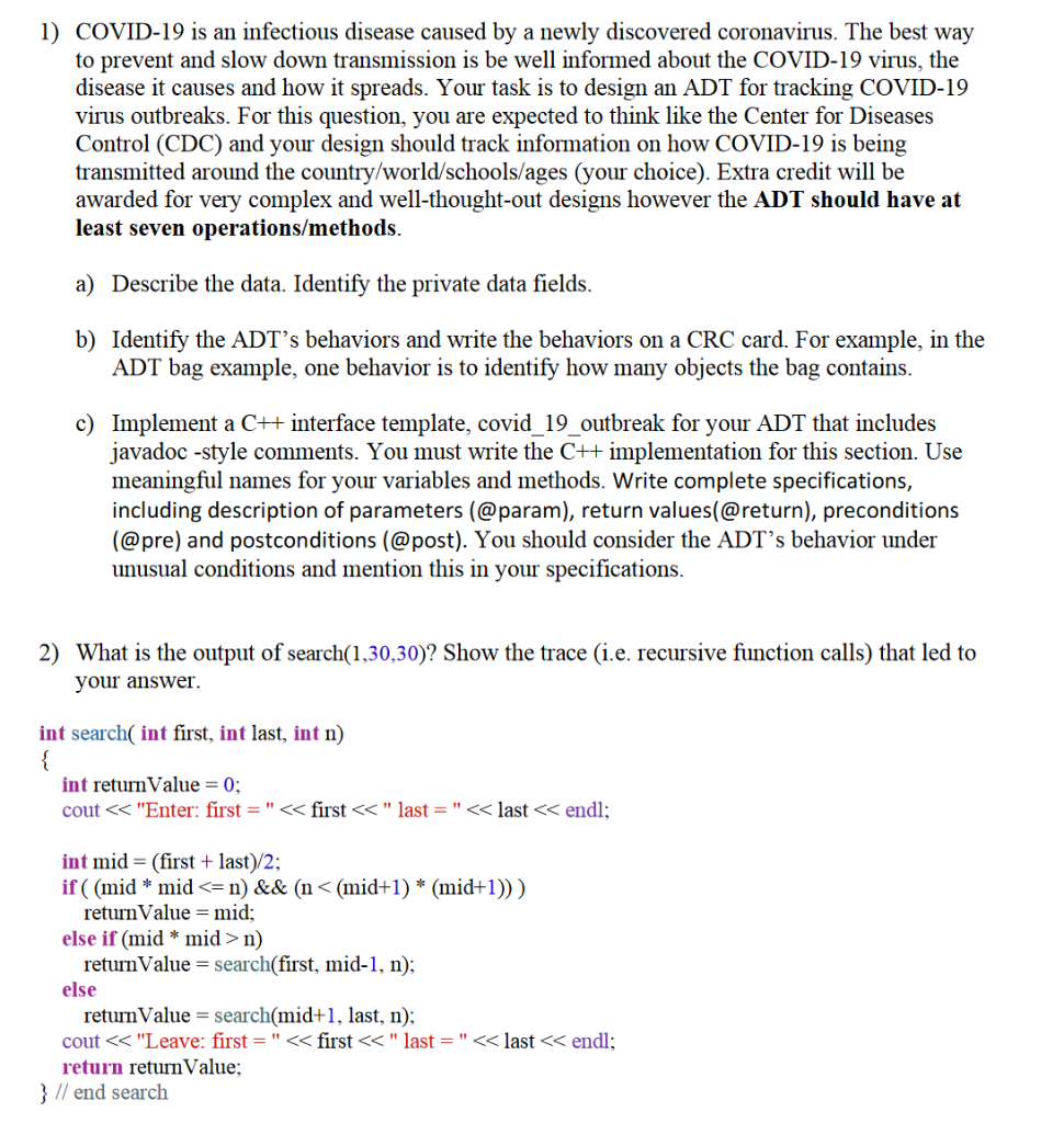 Solved Can someone explain and show how to do the recursion | Chegg.com