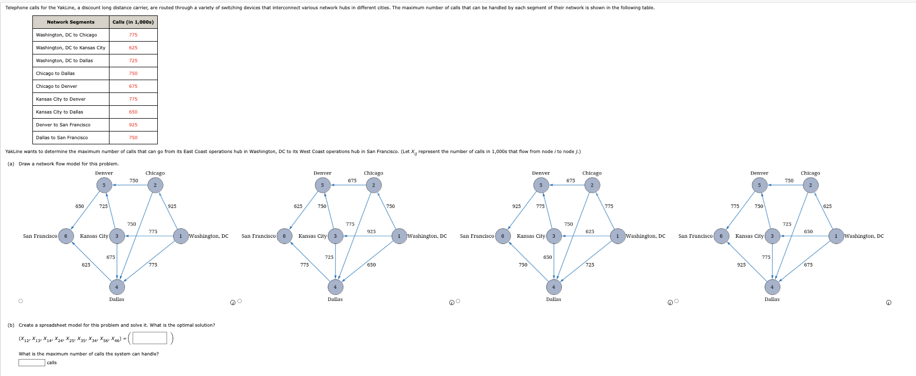 (b) Create a spreadsheet model for this problem and | Chegg.com