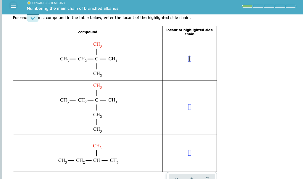Solved O ORGANIC CHEMISTRY Numbering the main chain of | Chegg.com