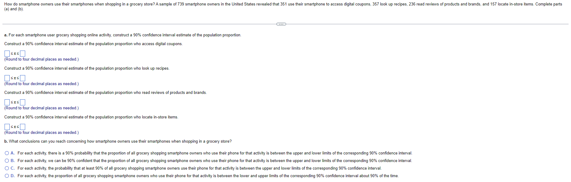 Solved How do smartphone owners use their smartphones when | Chegg.com
