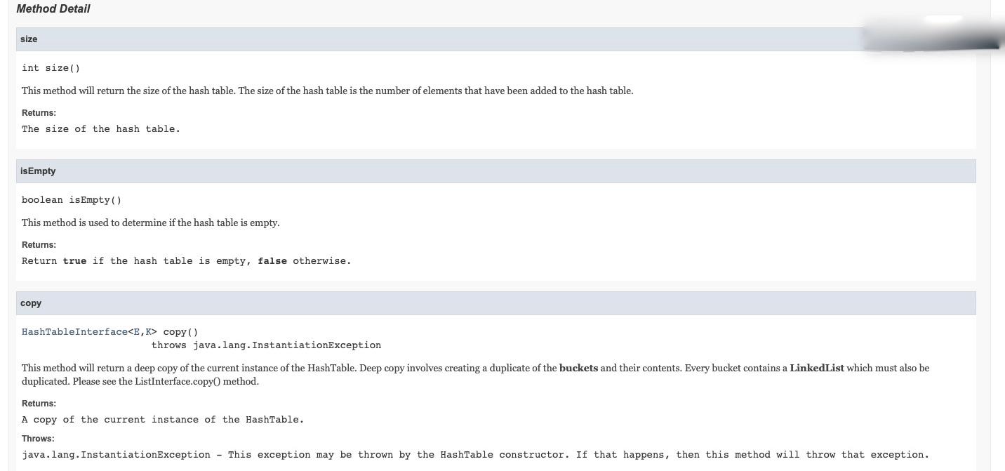 Solved You will write the HashTable.java class which will | Chegg.com