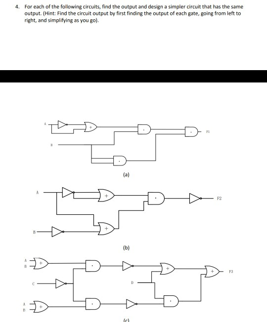 Solved 4. For each of the following circuits, find the | Chegg.com