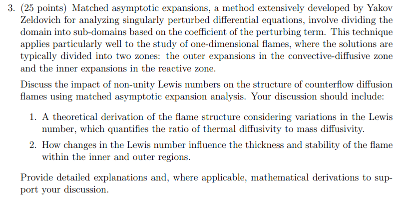 Solved 3. (25 ﻿points) ﻿Matched asymptotic expansions, a | Chegg.com