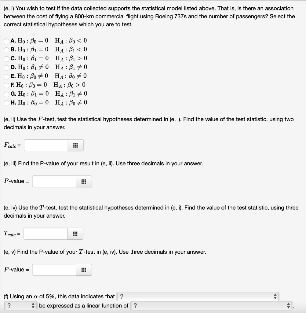 Can The Cost Of Flying A Commercial Airliner Be Chegg