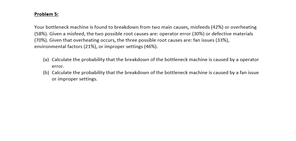 Solved Your bottleneck machine is found to breakdown from | Chegg.com