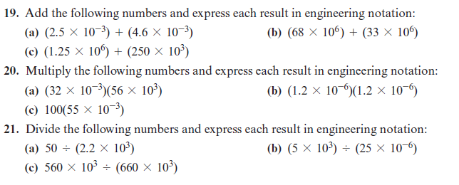 Solved 19. Add the following numbers and express each result | Chegg.com