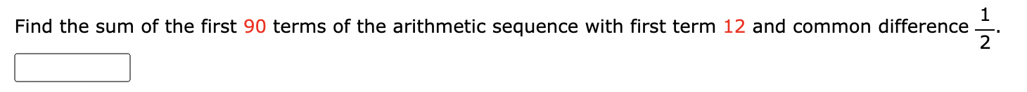 Solved 1 Find the sum of the first 90 terms of the | Chegg.com