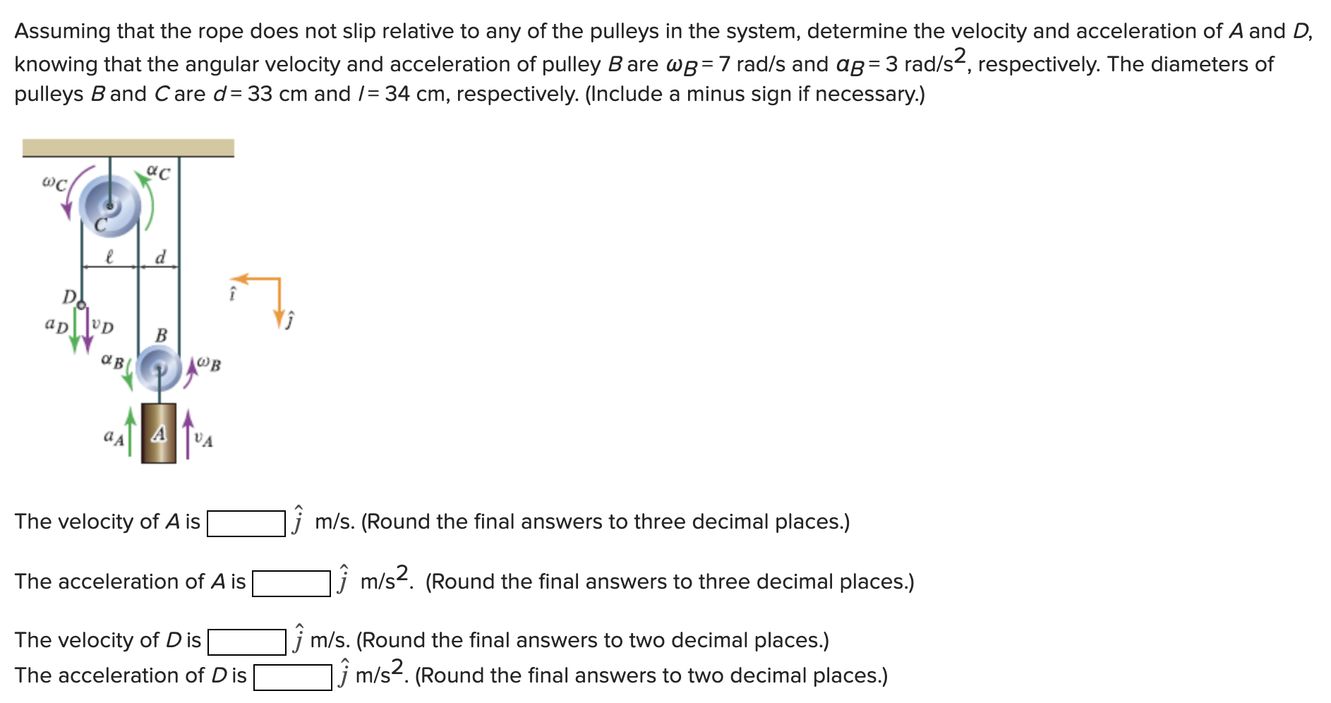Solved Assuming that the rope does not slip relative to any | Chegg.com