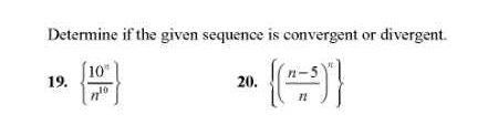 Solved Determine if the given sequence is convergent or | Chegg.com