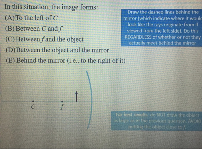 Solved As the object moves closer to C, what happens to the | Chegg.com