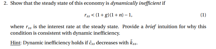 Solved Consider the overlapping generations model presented | Chegg.com