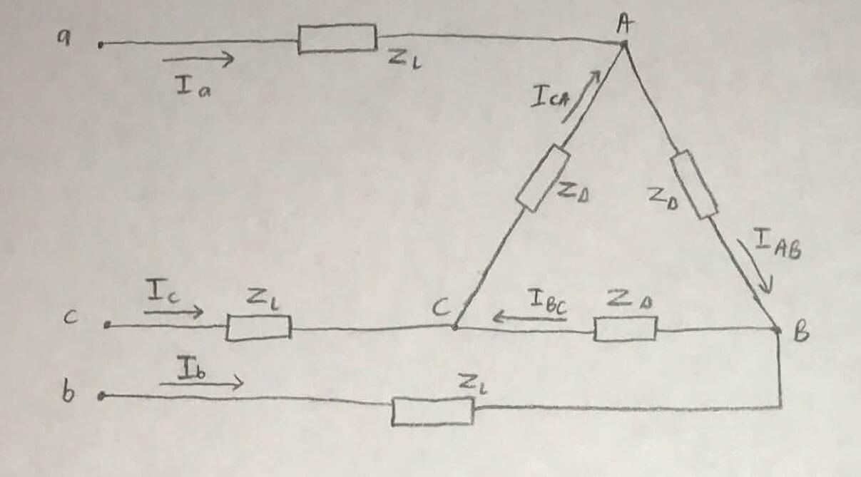 Solved aThe balanced 3-Phase Circunt shown above follows a | Chegg.com