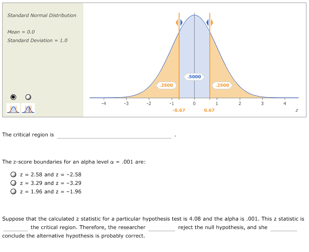 Solved 3. Alpha level and the critical region Aa Aa The | Chegg.com