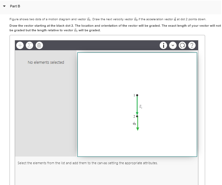 Solved Part A The figure shows two dots of a motion diagram | Chegg.com