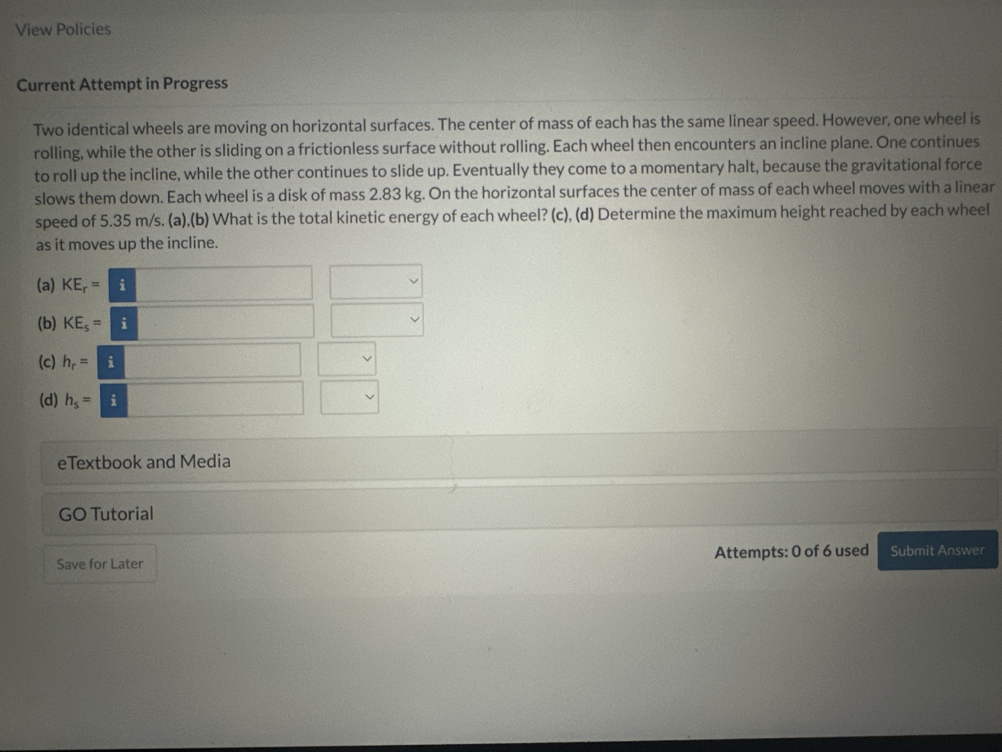 Solved Current Attempt in Progress Two identical wheels are | Chegg.com