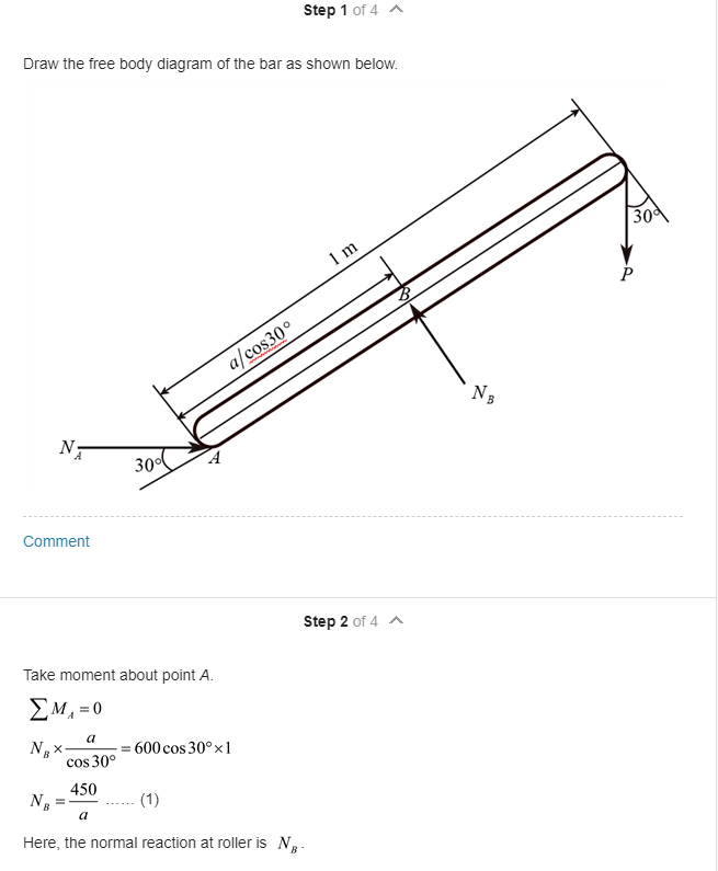Solved Determine the normal reaction at the smooth supports? | Chegg.com