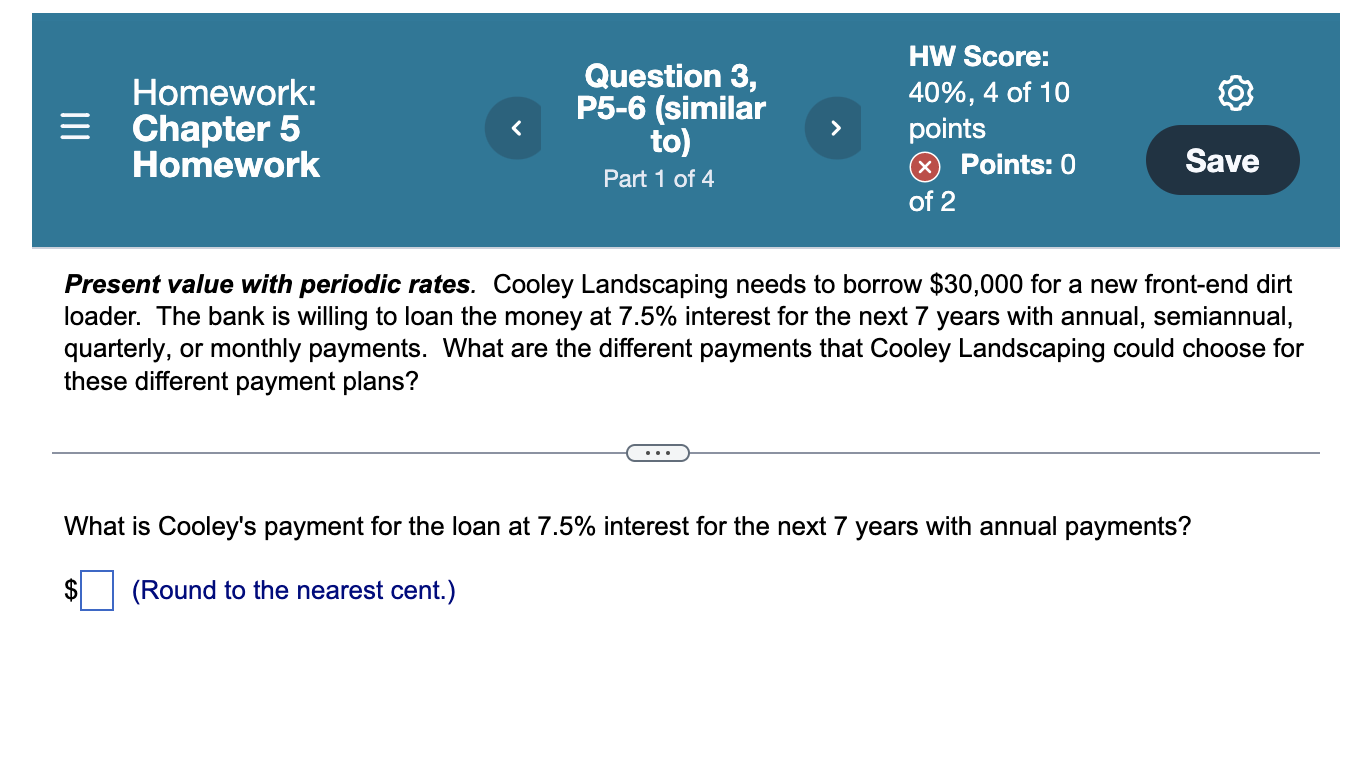 Solved Homework: = Chapter 5 Homework Question 3, P5-6 | Chegg.com
