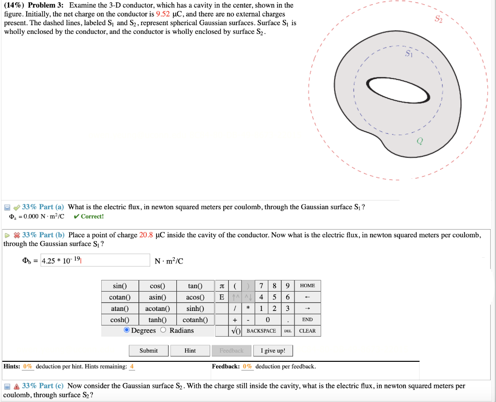 Solved (14\%) Problem 3: Examine the 3-D conductor, which | Chegg.com