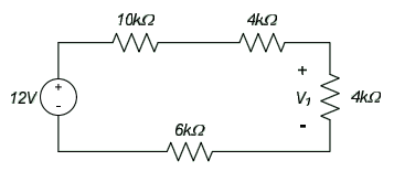 Solved Determine the voltage V1 in the circuit below. | Chegg.com