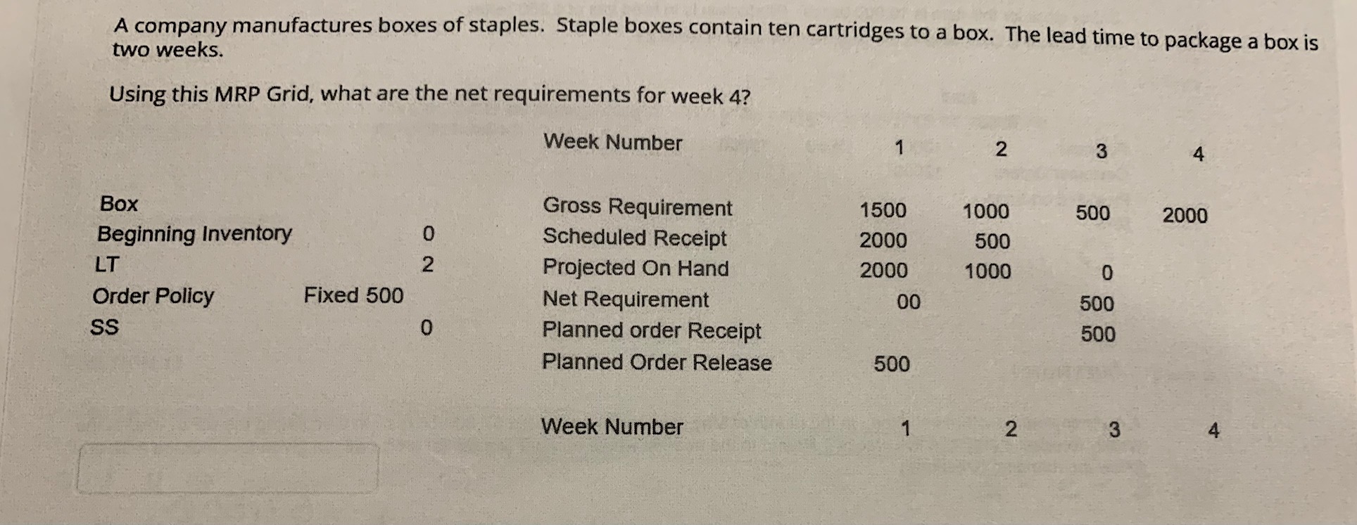Solved A company manufactures boxes of staples. Staple boxes | Chegg.com