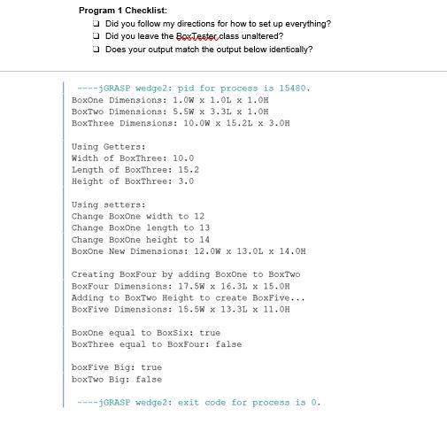 Solved * Box.java 25 points For this lab, you will create a | Chegg.com
