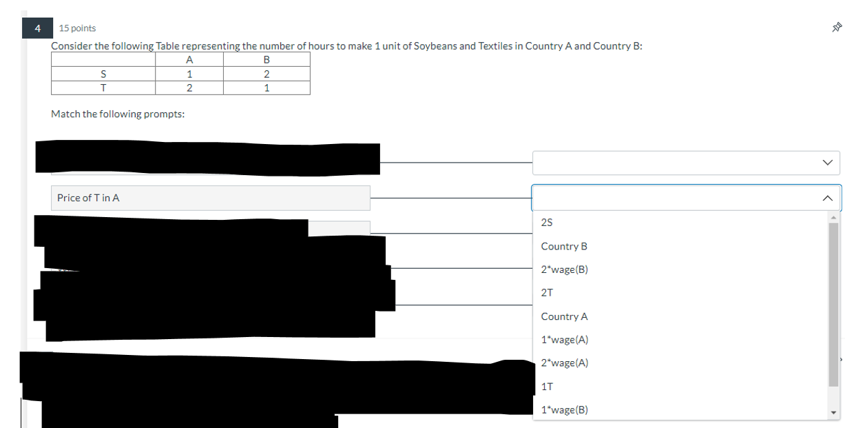 Solved Match the following prompts: | Chegg.com