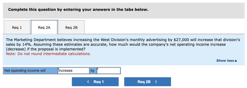 Solved Exercise 6-11 (Algo) Segmented Income Statement | Chegg.com