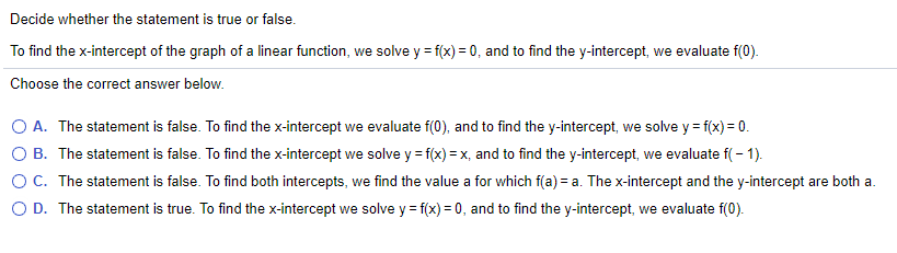Solved Decide whether the statement is true or false. To | Chegg.com