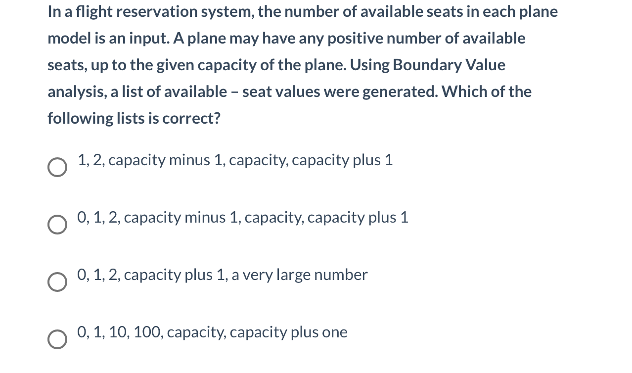 Solved a In a flight reservation system, the number of | Chegg.com