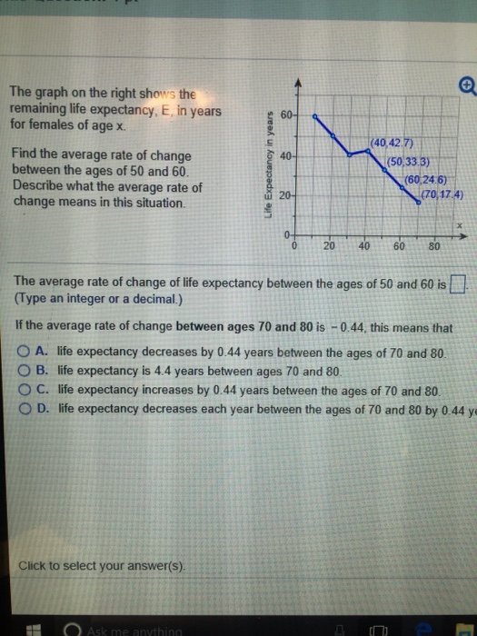 Solved The graph on the right shows the remaining life | Chegg.com