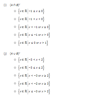 Solved Let the universal set be R, the set of all real | Chegg.com