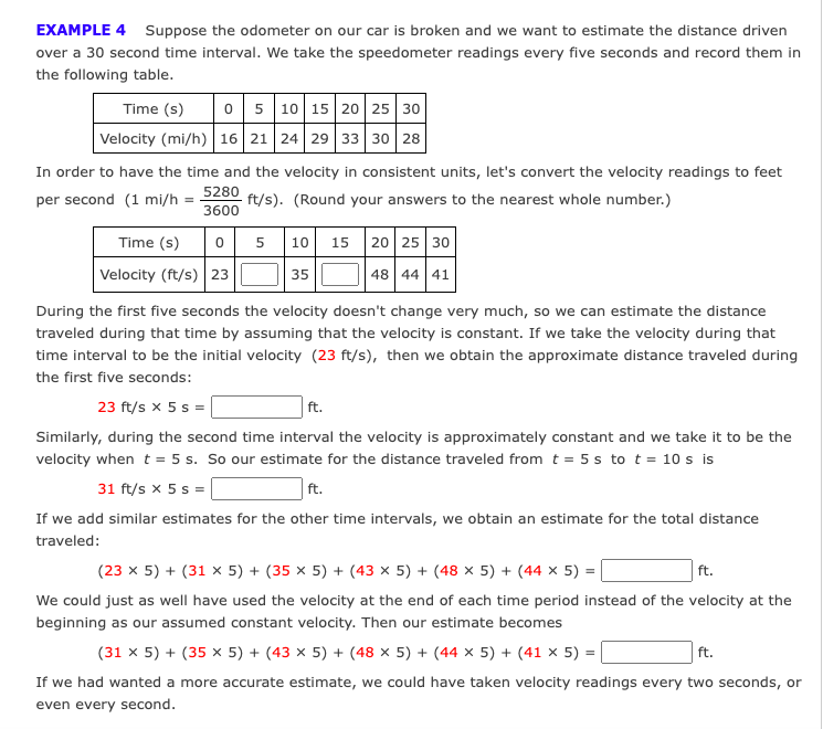 Solved EXAMPLE 4 Suppose the odometer on our car is broken | Chegg.com