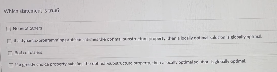 Solved Which statement is true? None of others If a | Chegg.com