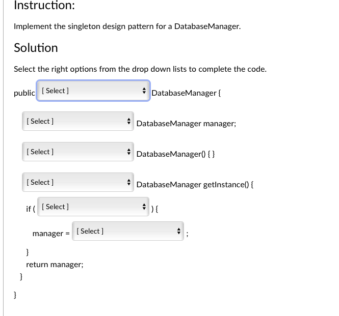 Solved JAVA 1. a class b singleton class c abstract | Chegg.com
