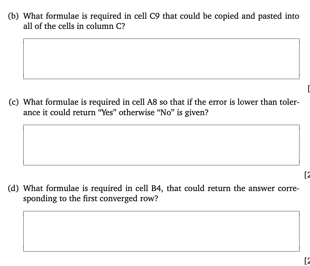 Solved Question 12 Implementing methods in Excel - Fixed | Chegg.com