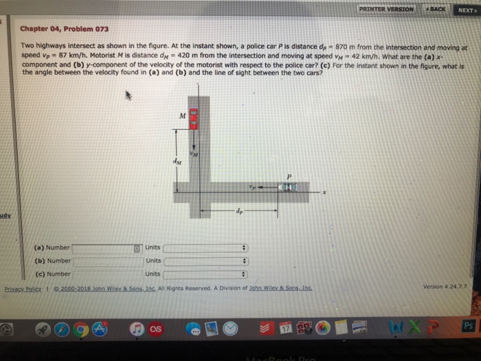 Solved PRINTER VERSION BACK NEXTN Chapter 04, Problem 073 | Chegg.com