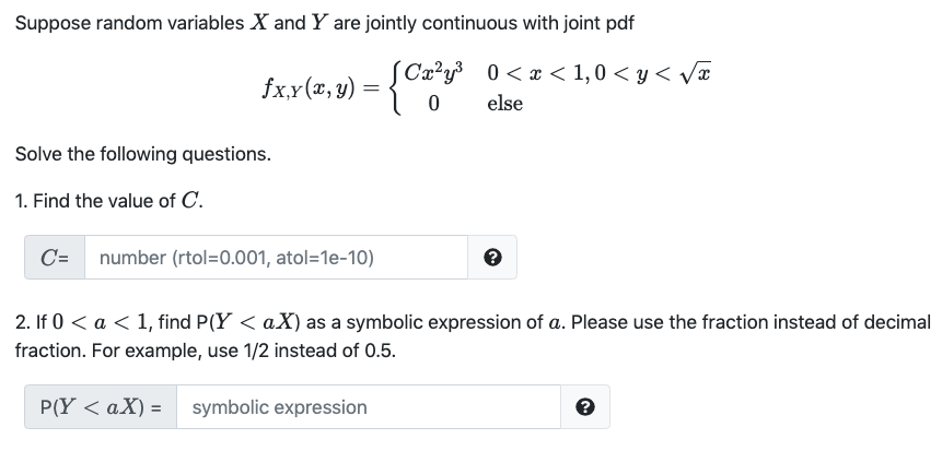 Solved Suppose random variables X and Y are jointly | Chegg.com