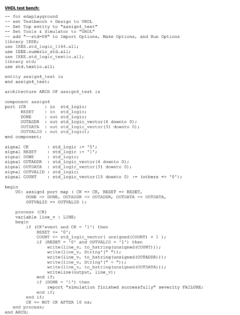 Use www.edaplayground.com or the Quartus tool to | Chegg.com