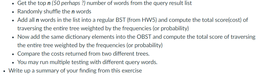 4. Optimal Binary Search Tree In the class, we went | Chegg.com